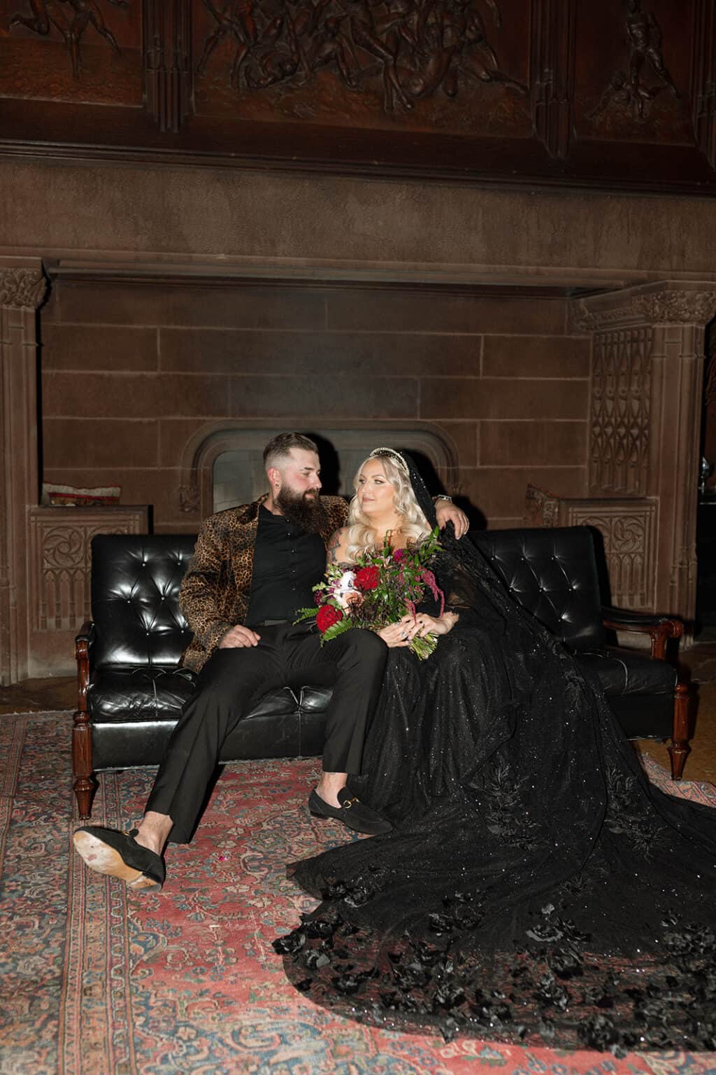 A February Fairytale in Black: Tatiana and Patryk's Enchanting Love ...